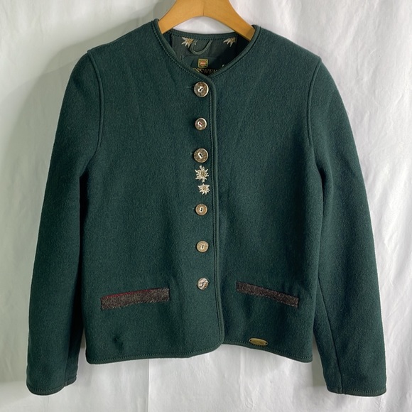 Giesswein | Jackets & Coats | Giesswein Hunter Green Boiled Wool Jacket ...